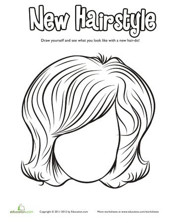 Hair Coloring Pages At Free Printable Colorings