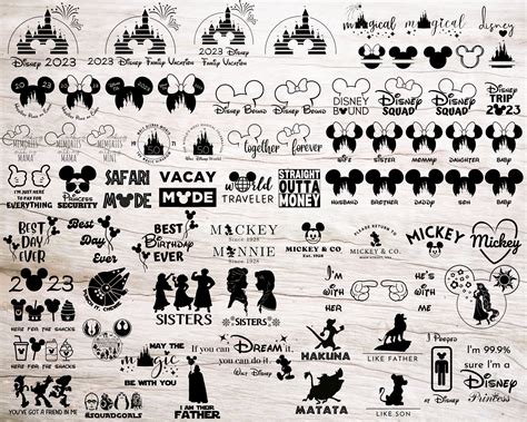 Disney World Clip Art Black And White