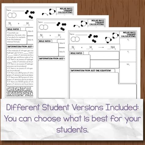 Stoichiometry Mass Mole Chemistry Doodle Diagrams By Science With Mrs Lau
