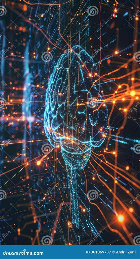 abstract visualization of ai algorithms and neural pathways for educational and research design