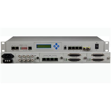 Multiservice E1 Ethernet V 35 Pots Optical Fiber Multiplexer Baudcom