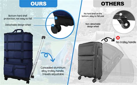 Ueipa Expandable Collapsible Luggage With Telescoping