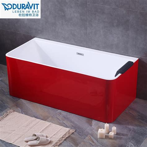 🛁家居必备！duravit 杜拉维特亚克力浴缸冲浪按摩一体无缝薄边，小户型也能享受spa级放松体验！🌊 普通浴缸 淘宝好物网