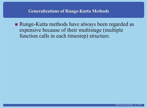 General Linear Methods Ppt