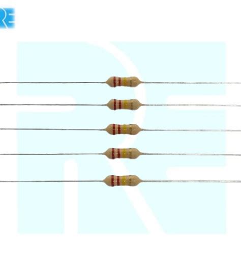 220k Ohm 1 4w 5 Carbon Film Resistor Rajiv Electronics