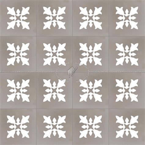 Traditional Encaustic Cement Ornate Tile Texture Seamless 13469