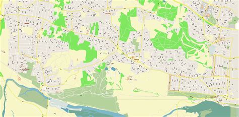 Basildon Uk Pdf Vector Map City Plan High Detailed Street Map Editable