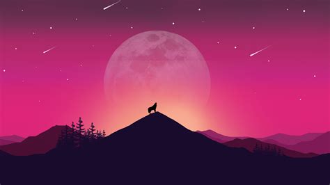 Wolf Moon Wallpaper 4k
