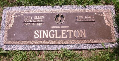 Mary Ellen Compton Singleton 1944 2016 Find A Grave Memorial