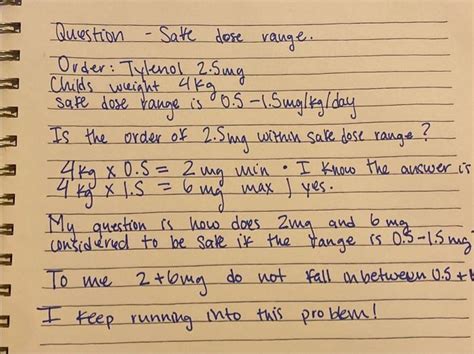 Solved Question Sate Dose Range Order Tylenol 2 5mg