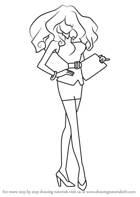 How To Draw Miss Bellum From Powerpuff Girls Z Powerpuff Girls Z Step