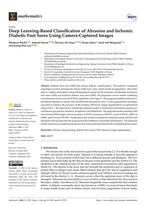 Pdf Deep Learning Based Classification Of Abrasion And Ischemic