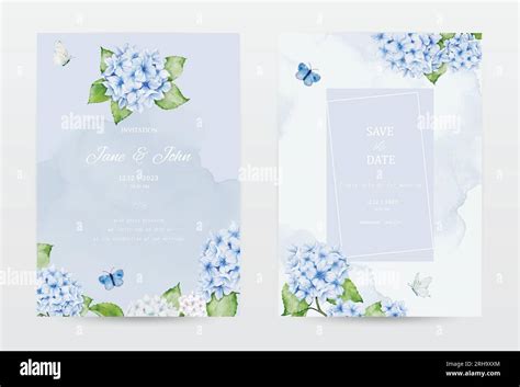 Hydrangea Wedding Invitation Kit Hydrangea Wedding Invitation