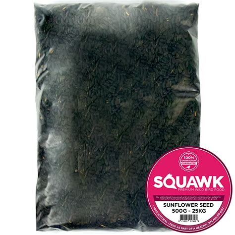 12 5kg Squawk Black Oil Sunflower Seeds Wild Garden Bird Food Oil Rich Feed Diy At Bandq