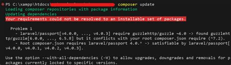 Resolving Laravel Passport And Guzzle Version Conflict Devops Support