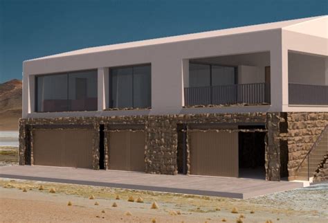 When I Try To Render This Building The Stone Material Clips Through