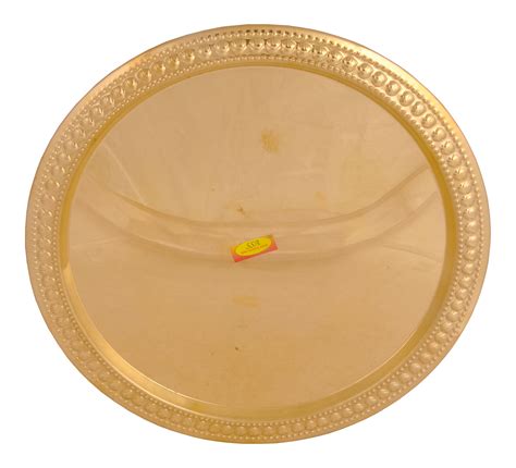 100 Pure Brass Designer Border Thal Bhojan Thali Dinner Set Design