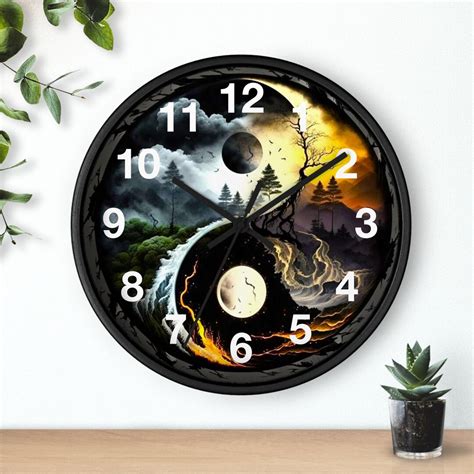 Wall Clock Silent Operating Analog Clock Yin Yang Wall Clock
