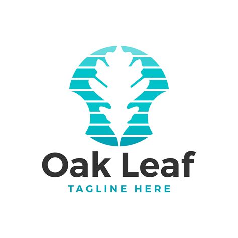 Oak Tree Leaf Illustration Logo Design 5073625 Vector Art At Vecteezy