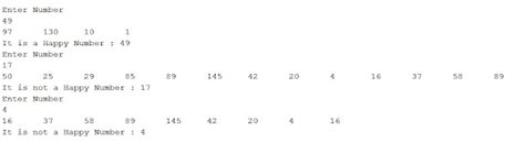 Happy Number In Java