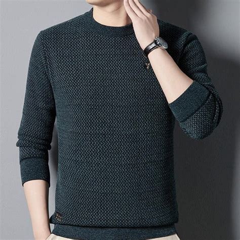 Pull Rétro Classique Tricoté Pour Homme