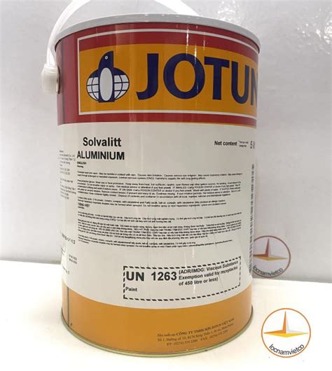 Sơn Chịu Nhiệt 600 Oc Jotun Solvalitt Màu Bạc Aluminium 5l