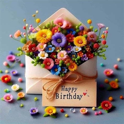 Lovely Flowers Happy Birthday Card