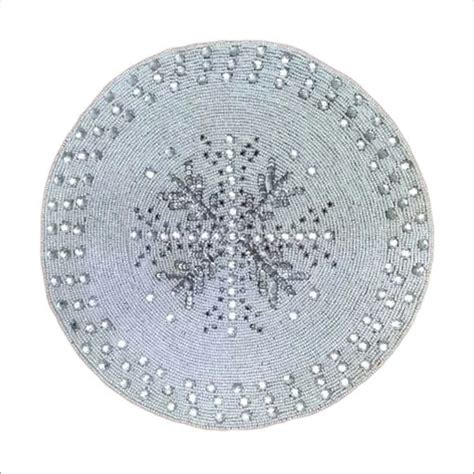 White Handmade Embroidery Table Place Mat At Best Price In New Delhi Kavita Fashions