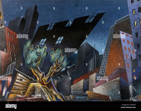 Stage Design For The Ballet The Miraculous Mandarin By Béla Bartók