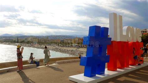 I Love Nice Letters At The Riviera Of Nice City Of Nice France
