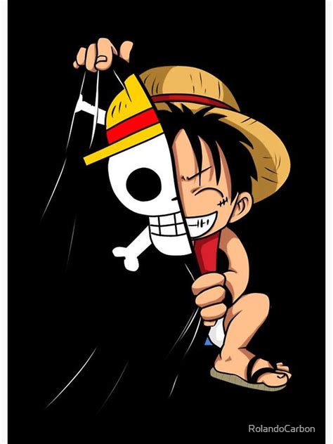 Monkey D Luffy Pirate Flag Sticker For Sale By Rolandocarbon Redbubble