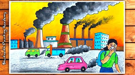 Air Pollution Drawing In 2025 Pollution Pictures Air Pollution