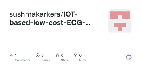 Github Sushmakarkeraiot Based Low Cost Ecg And Heart Monitoring System