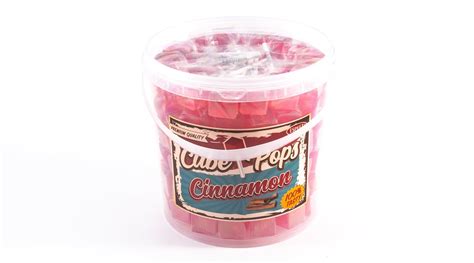 Cinnamon Cube Pops Sweet And Spicy Treats 0 70 Oz 100 Ct Vintage Candy Co