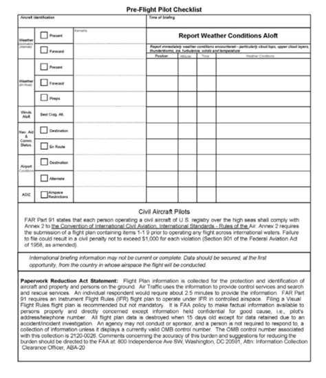 Aeronautical Information Manual Aim Preflight
