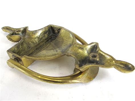 Vintage Solid Brass Door Knocker Property Room