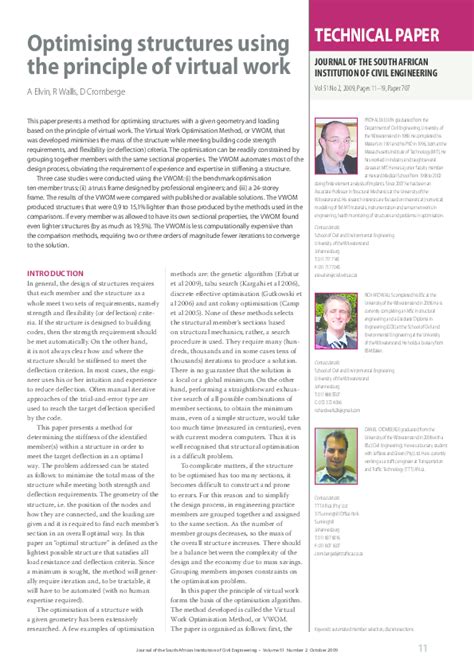 Pdf Optimising Structures Using The Principle Of Virtual Work