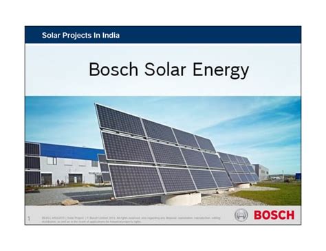 Bosch Solar Pv Solution 2015 Ppt