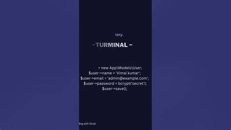 How To Use Laravel Tinker Html Webdevelopment Laravel Shorts Short