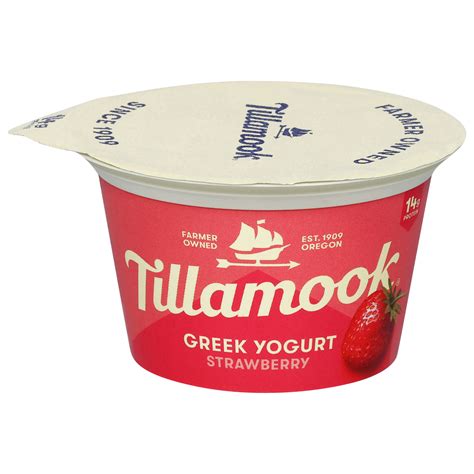 Tillamook Greek Yogurt Lowfat Oregon Strawberry Main