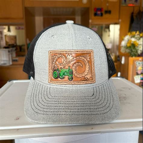 Tooled Leather Hat Etsy Tooled Leather Hat Etsy