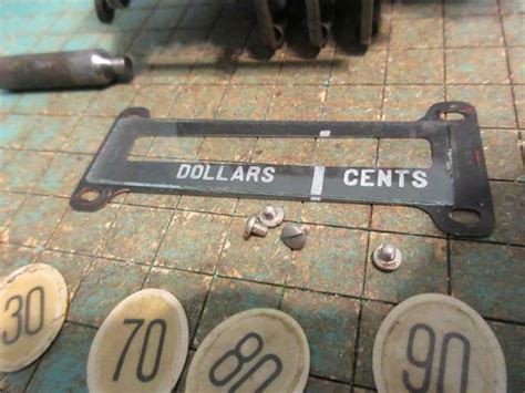 Antique National Cash Register Dollar And Cents Counter With Screws