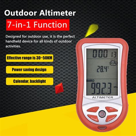 7 In 1 Electronic Handheld Altimeter Thermometer W Vicedeal