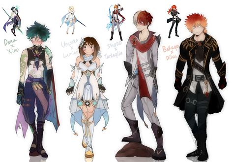 Genshin X Mha By Krisuris On Deviantart