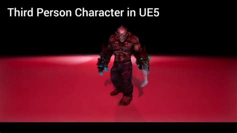 created a third person character from scratch in ue5 model and
