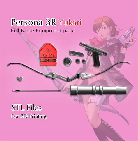 Stl File Yukari Takeba Persona 3 Reload Full Cosplay Battle Equipment