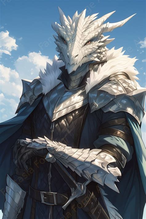 Male White Dragonborn Paladin Dungeons And Dragons Art Dungeons And