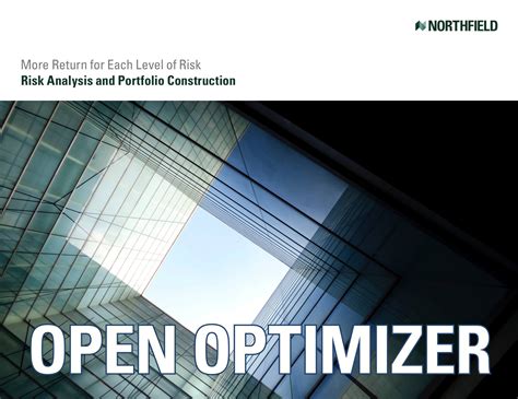 Northfield Information Services Open Optimizer