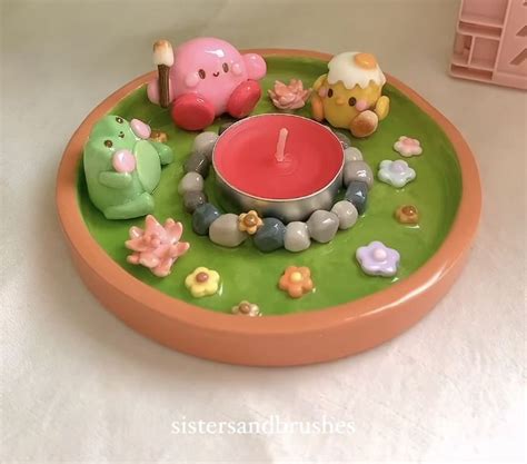 Kirby Trinket Dish Kirby Clay Ideas Clay Trinket Ideas