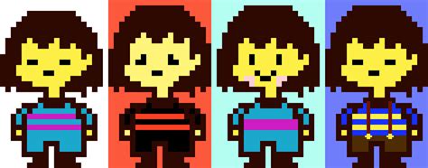 Undertale Underfell Unerswap And Outertale Frisk By Undertalepixelart On Deviantart